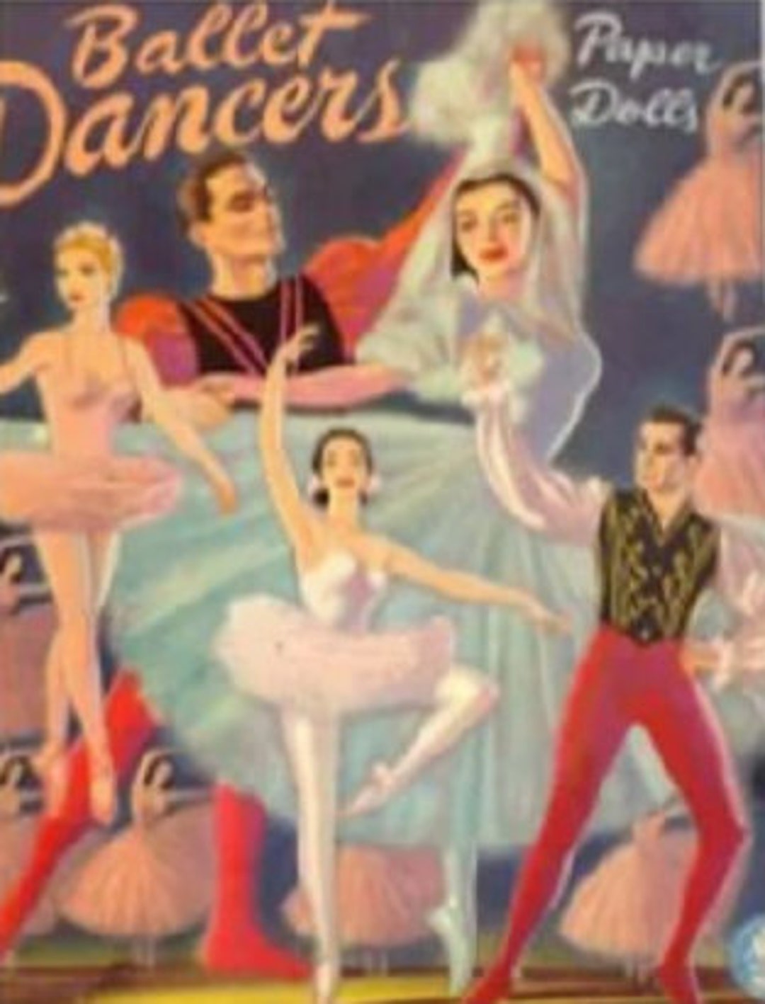 PDF Vintage Paper Dolls | Paper Doll With Ballet Costumes | Printable ...