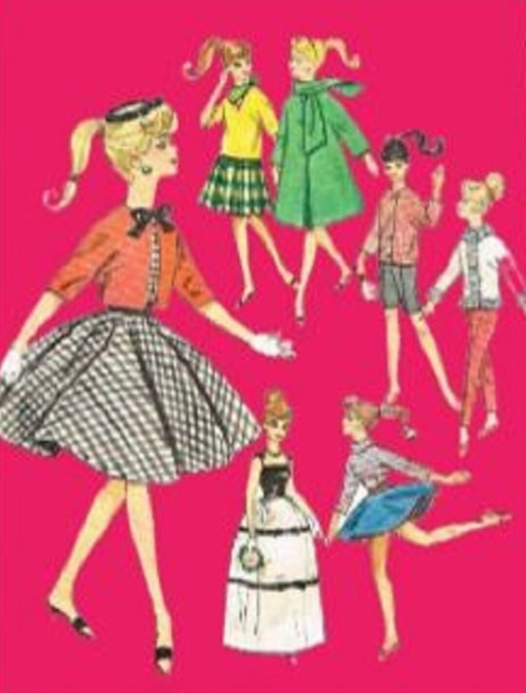 PDF Vintage Barbie 11-1/2 Sewing Pattern Wardrobe Clothes for Dolls 11 ...