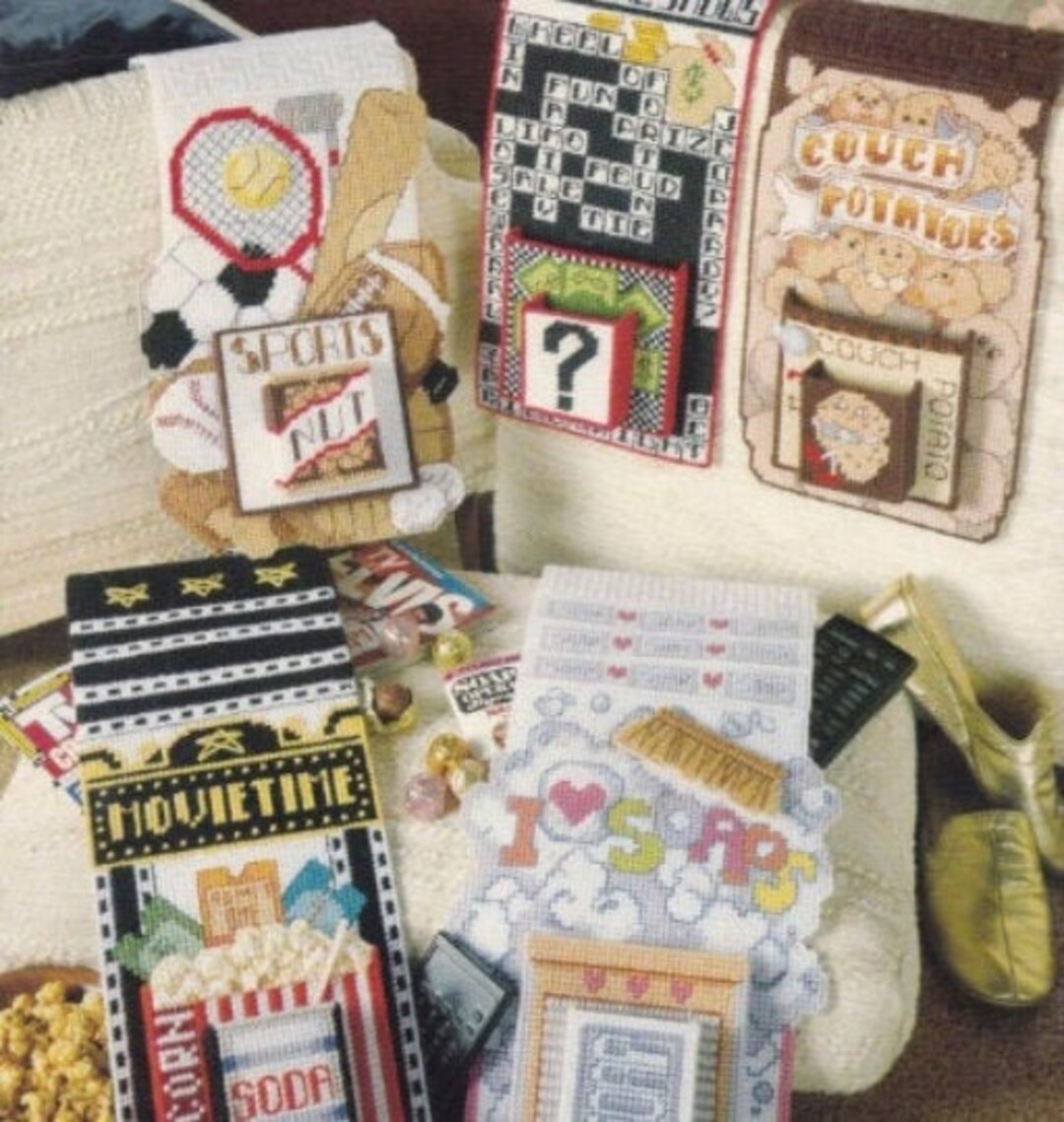 PDF Vintage Plastic Canvas Pattern | Plastic Canvas Pattern TV Caddies ...