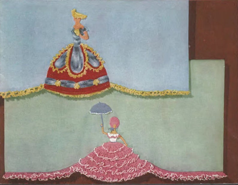 PDF Vintage Crochet Pattern Crochet Pattern Crinoline Lady - Etsy