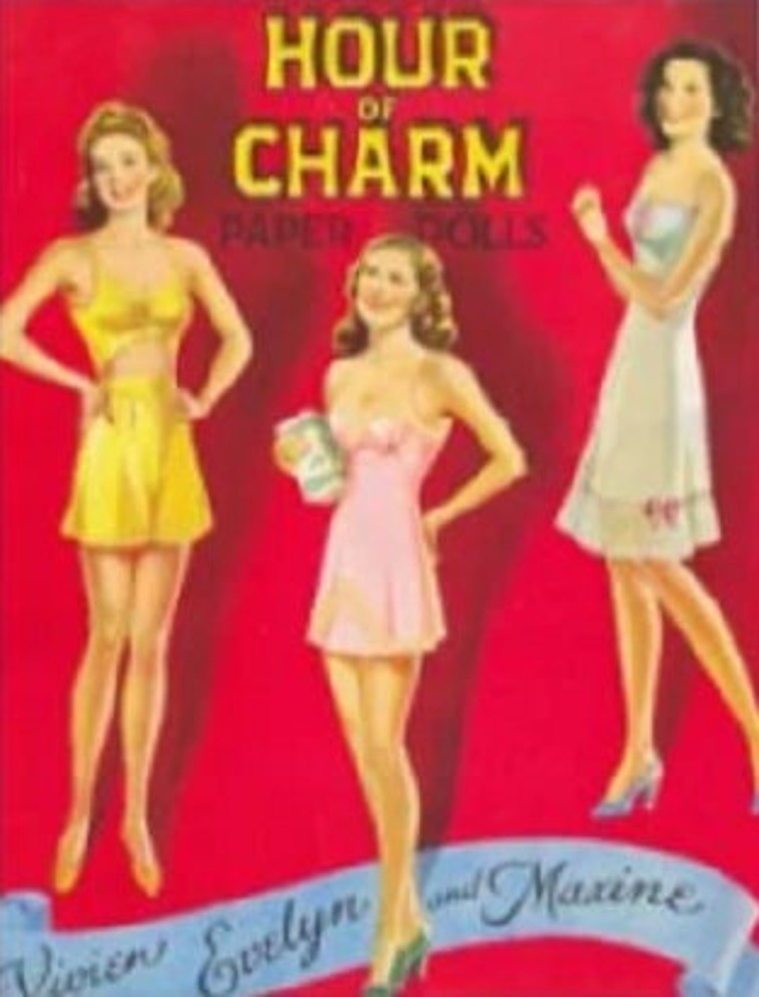 PDF Vintage Paper Dolls | Paper Doll Charm | Printable-print-cut-play ...