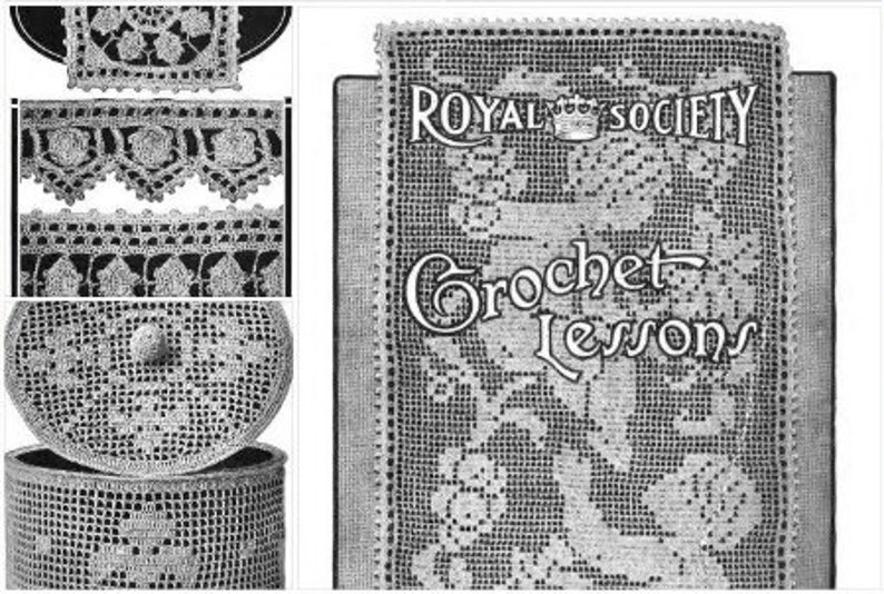 PDF Vintage Crochet Pattern | Vintage 1915 Royal Society Crochet ...