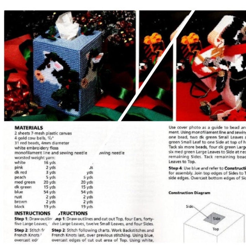 PDF Vintage Plastic Canvas Pattern Plastic Canvas Pattern - Etsy