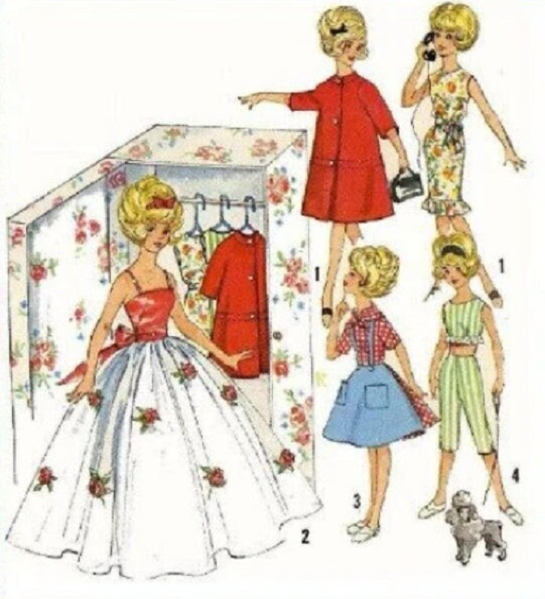 PDF Vintage Dolls 12 Sewing Pattern Wardrobe Clothes - Etsy