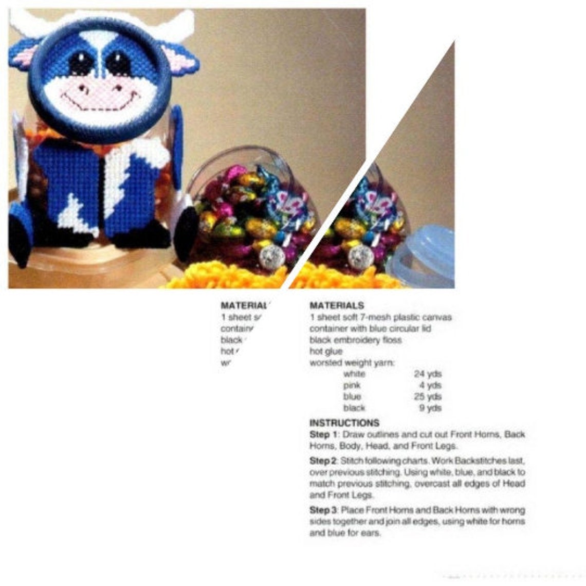 PDF Vintage Plastic Canvas Pattern Plastic Canvas Pattern - Etsy