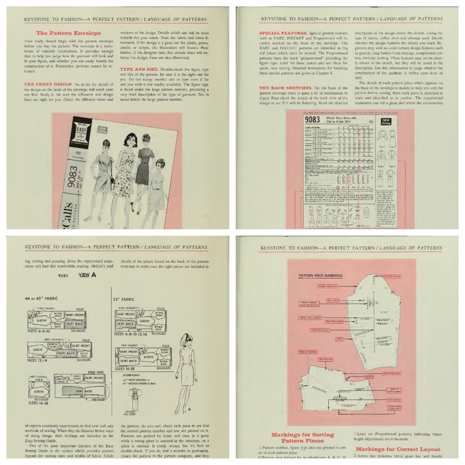 PDF Vintage Sewing Pattern | Vintage Sewing Book | ENGLISH | Digital ...