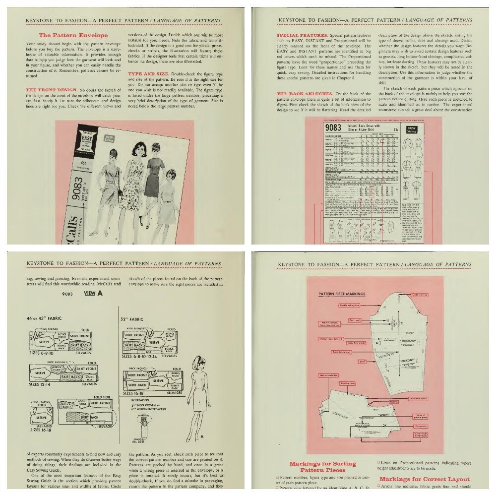 PDF Vintage Sewing Pattern | Vintage Sewing Book | ENGLISH | Digital ...