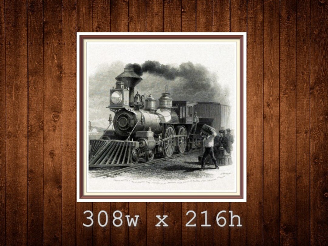 Retro Steam Locomotive | PDF Cross Stitch Pattern | Counted Vintage ...