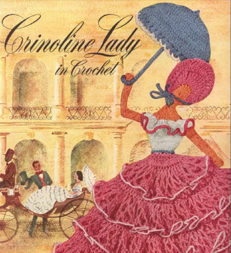 PDF Vintage Crochet Pattern Crochet Pattern Crinoline Lady - Etsy