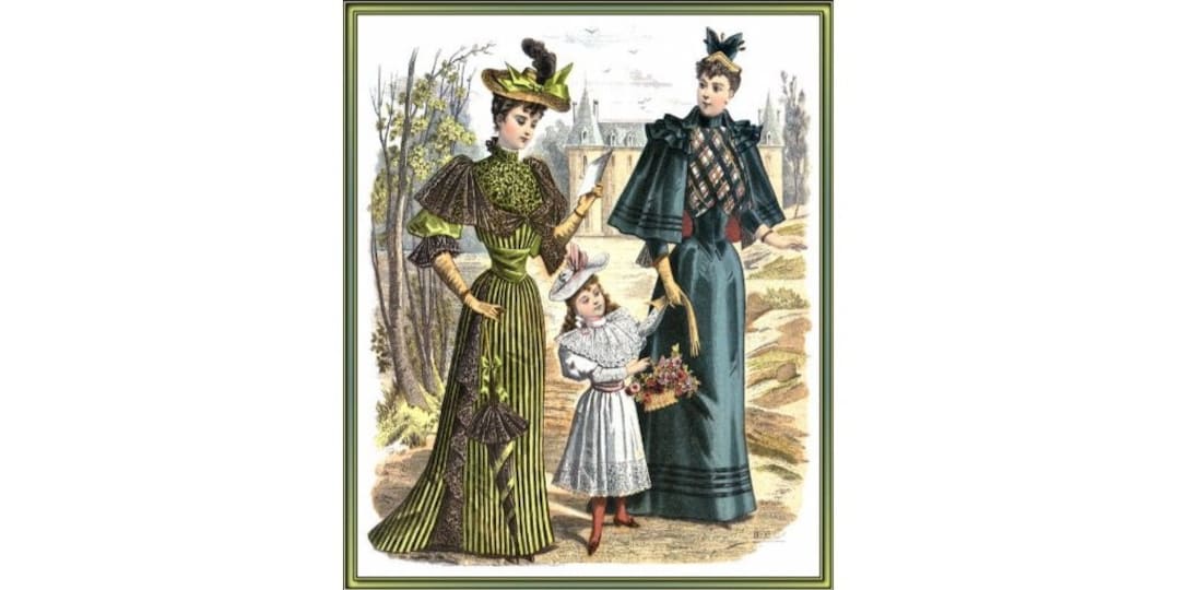 PDF Counted Vintage Cross Stitch Pattern | Victorian Lady | Victorian ...
