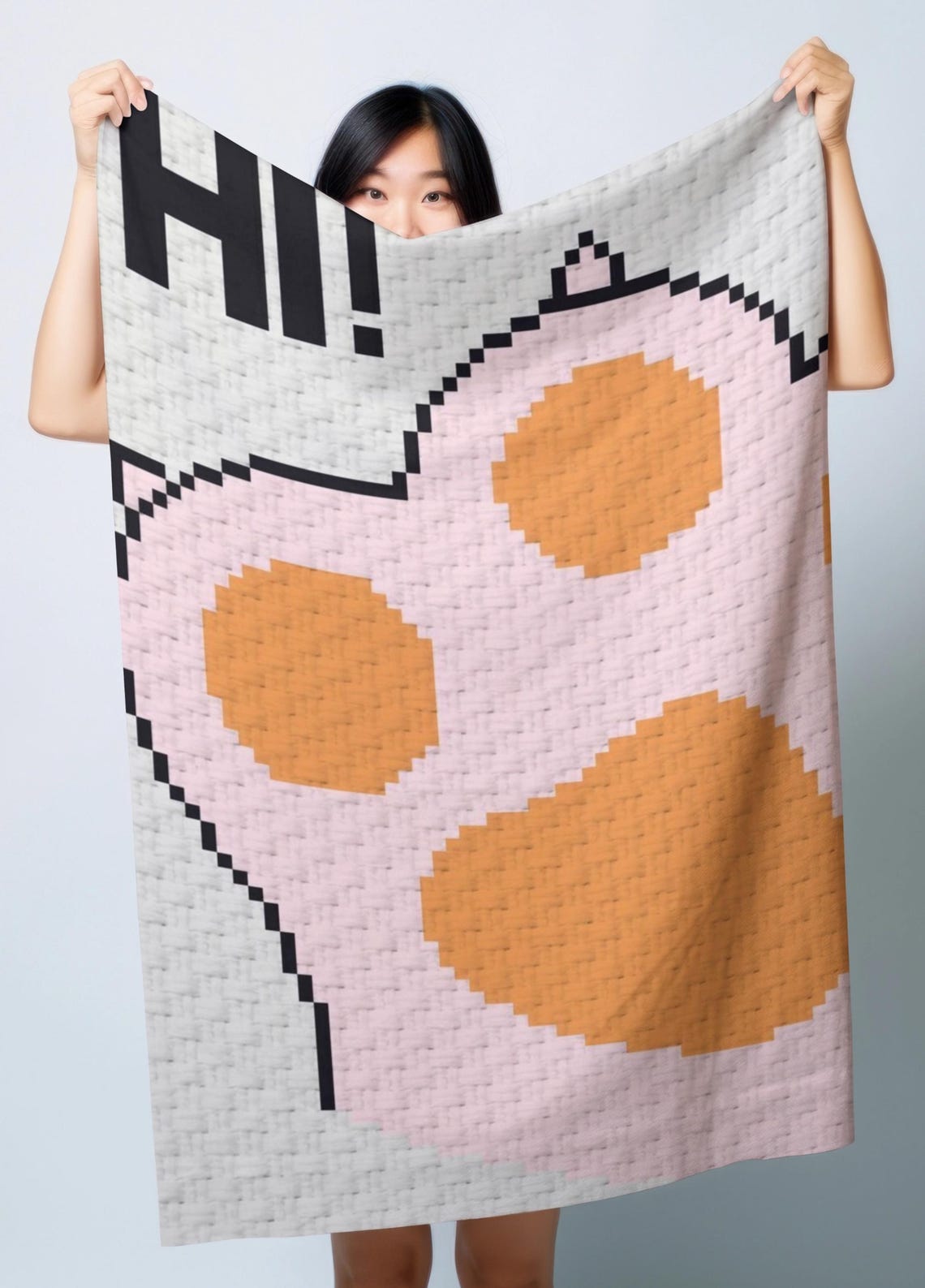 Crochet Pattern C2C Kitty Paw Hi Counted for Crocheting Afghan Plaid ...