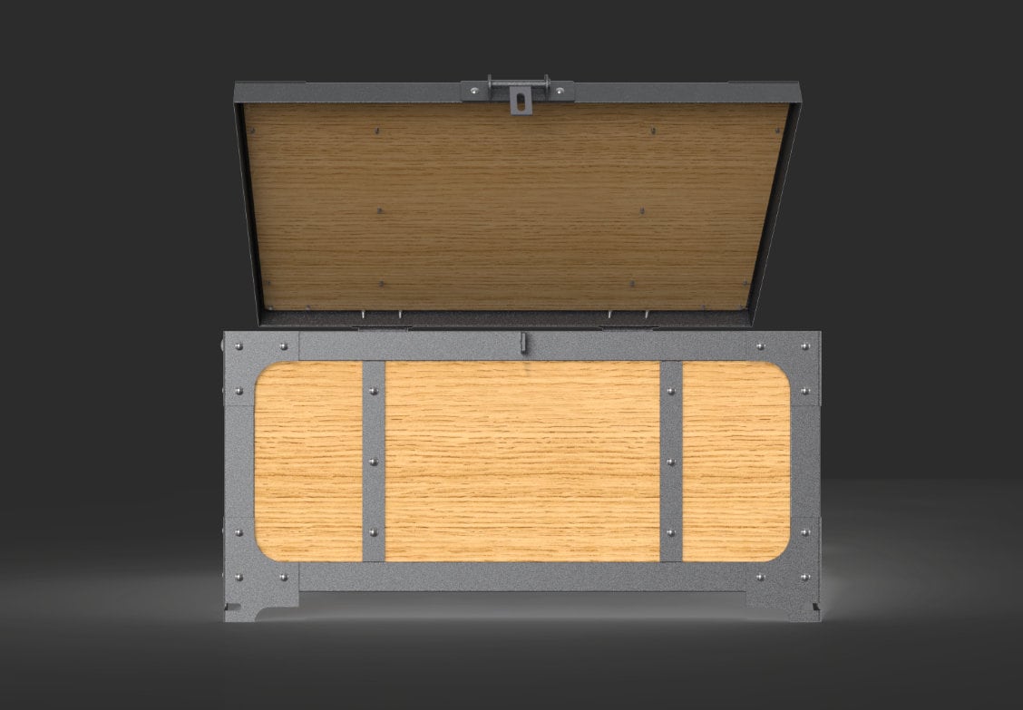 Trunk Box Storage Box Heavy Duty Storage Trunk With Metal Frame Trunk ...