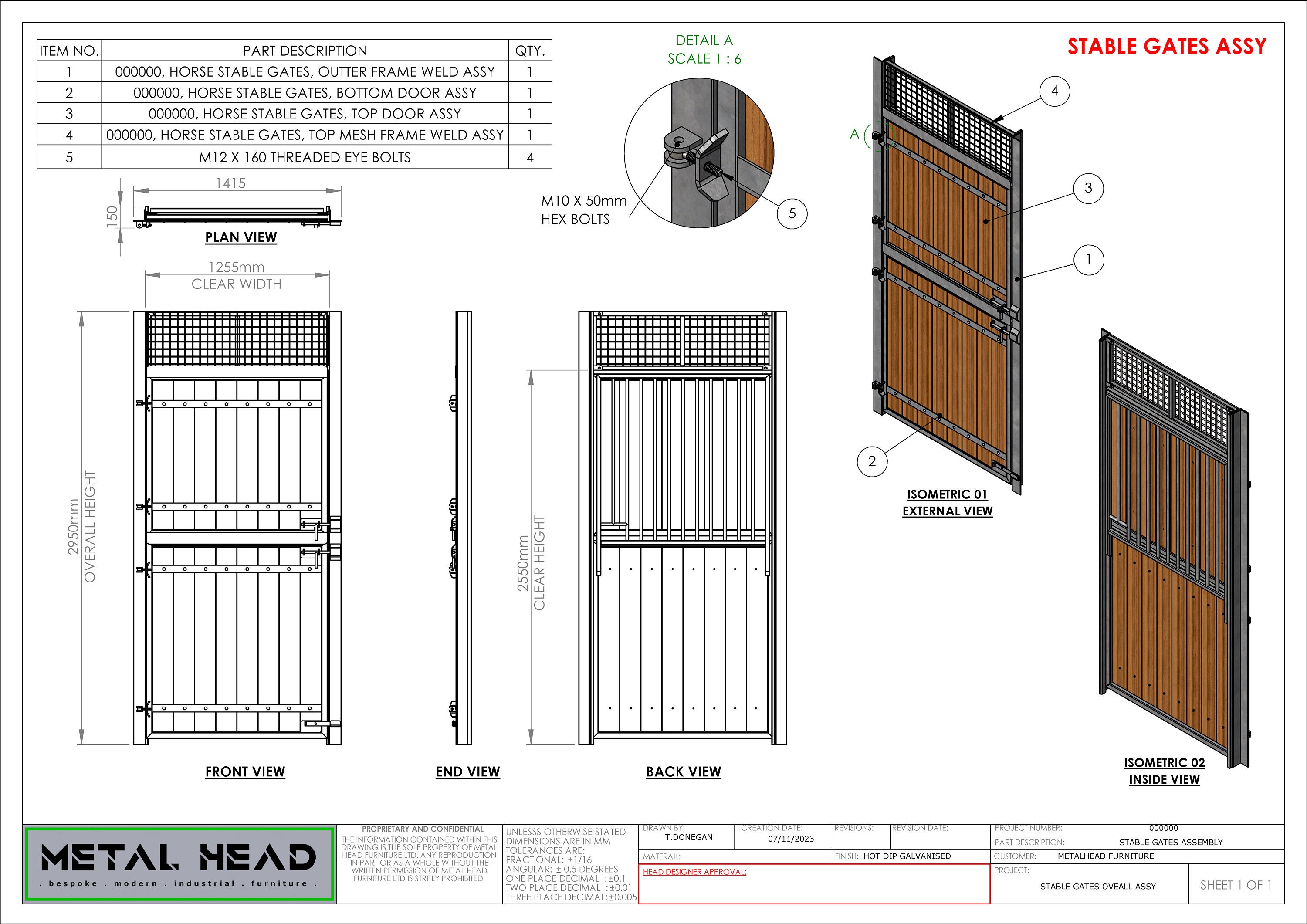 Horse Stable Gate Horse Gate for Barn - Modern Equine Door Split Door ...