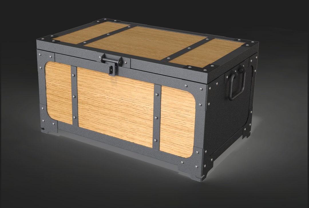 Trunk Box Storage Box Heavy Duty Storage Trunk With Metal Frame Trunk ...