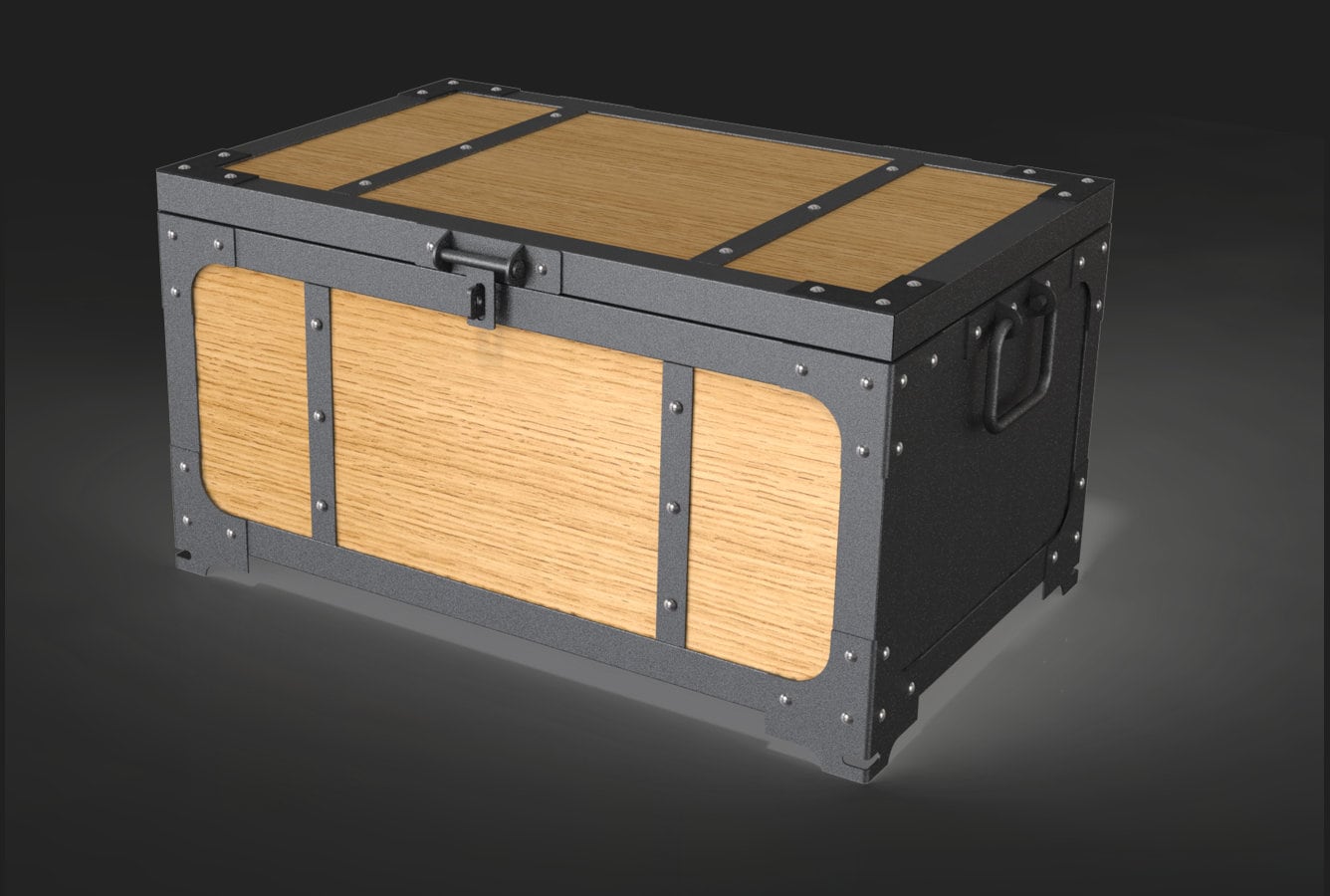 Trunk Box Storage Box Heavy Duty Storage Trunk With Metal Frame Trunk ...