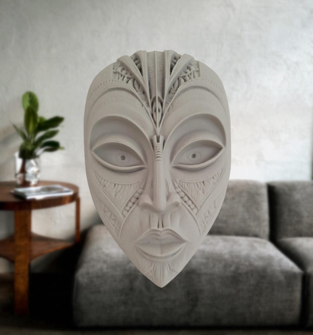 African-style Wall Mask, Tribal Mask, Wall Decoration, Sculpture, Wall ...