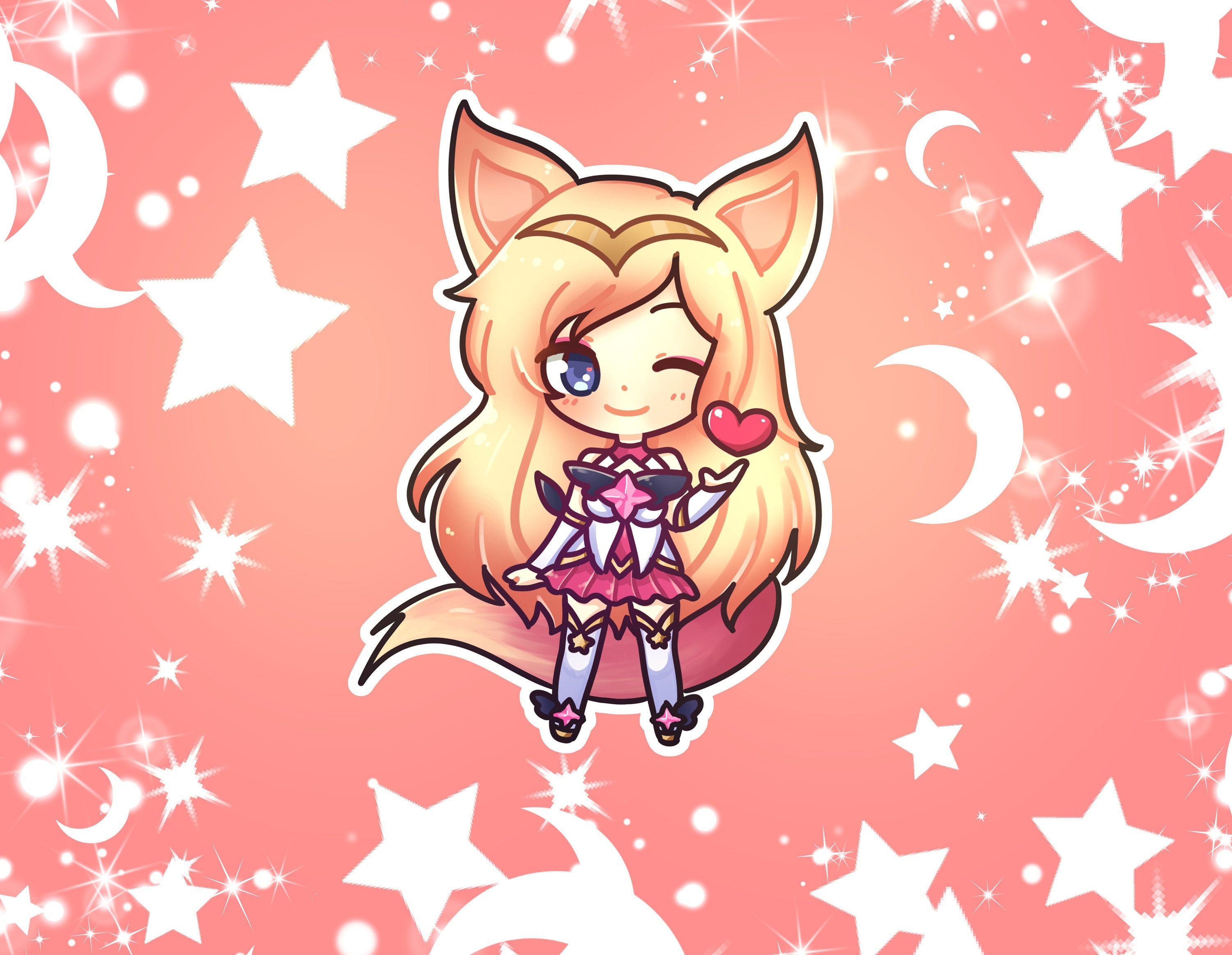 Ahri Chibi Wallpaper
