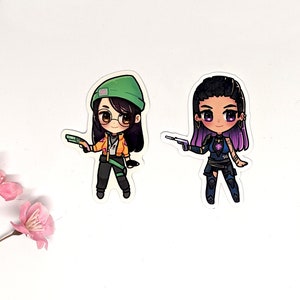 Valorant Sticker | Chibi Reyna Killjoy KJ | Kawaii Gift Sticker - Etsy