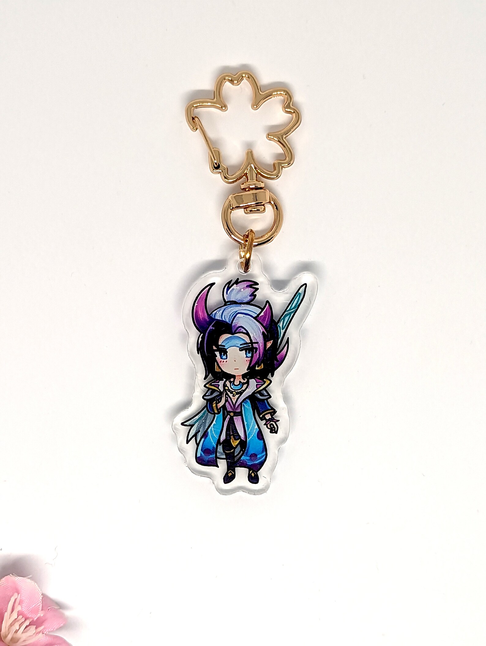 Aphelios Keychain Spirit Blossom Acrylic Charm Double-sided - Etsy
