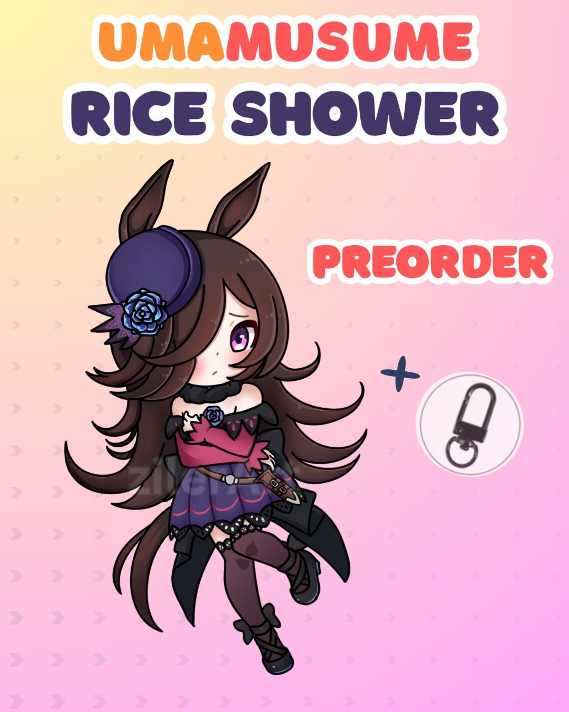 Rice Shower Keychain | Umamusume Pretty Derby | Acrylic Charm | Double ...