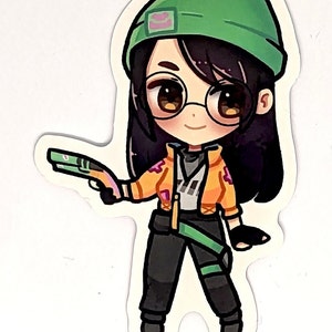Valorant Sticker | Chibi Reyna Killjoy KJ | Kawaii Gift Sticker - Etsy