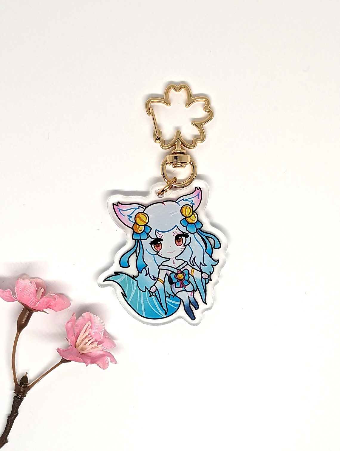 Ahri Keychain Spirit Blossom Acrylic Charm Double-sided - Etsy