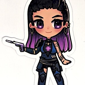 Valorant Sticker | Chibi Reyna Killjoy KJ | Kawaii Gift Sticker - Etsy