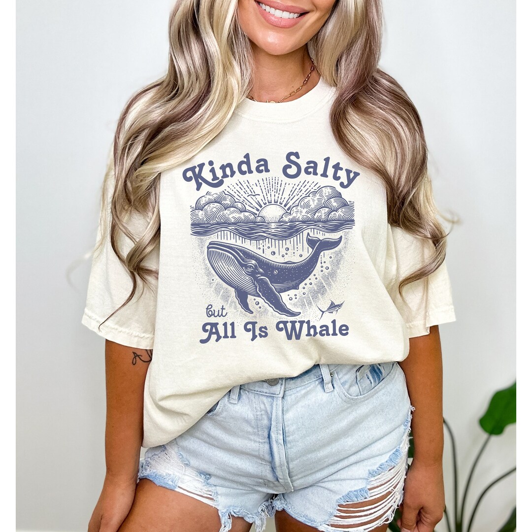 Humpback Whale Tshirt, Stay Salty Whale Shirt, Vintage Whale Comfort ...