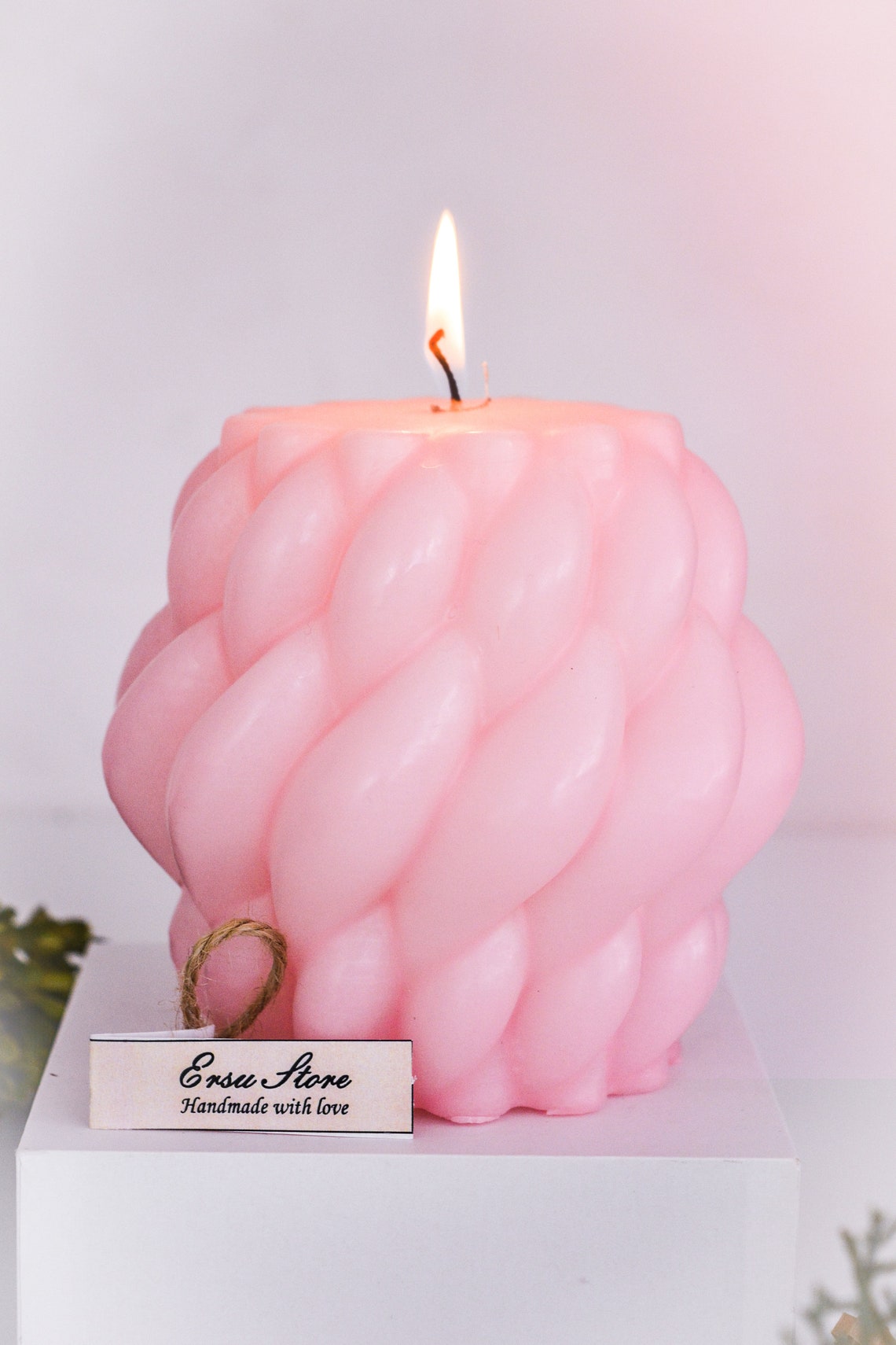 Sculptural Aesthetic Candle, Wavy Candle,scented Candle , Twisted ...