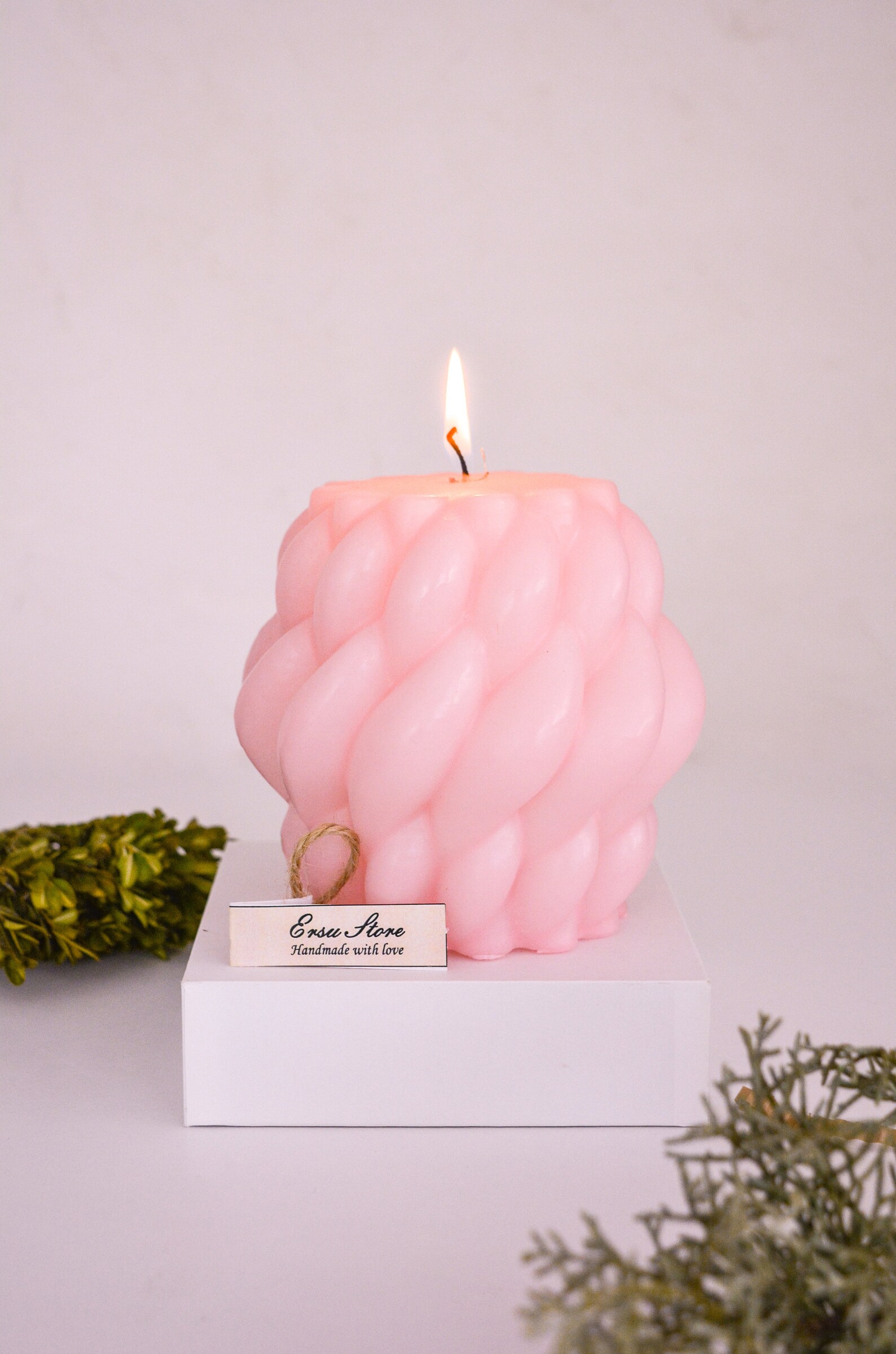 Sculptural Aesthetic Candle, Wavy Candle,scented Candle , Twisted ...