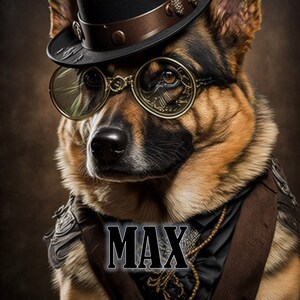 Dog Poster Wall Art DIGITAL DOWNLOAD Personalised Ready to Print on ...