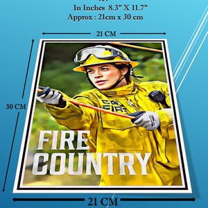 Fire Country TV Series - Pop Art Style Tribute Poster, Wall Art, Gift ...
