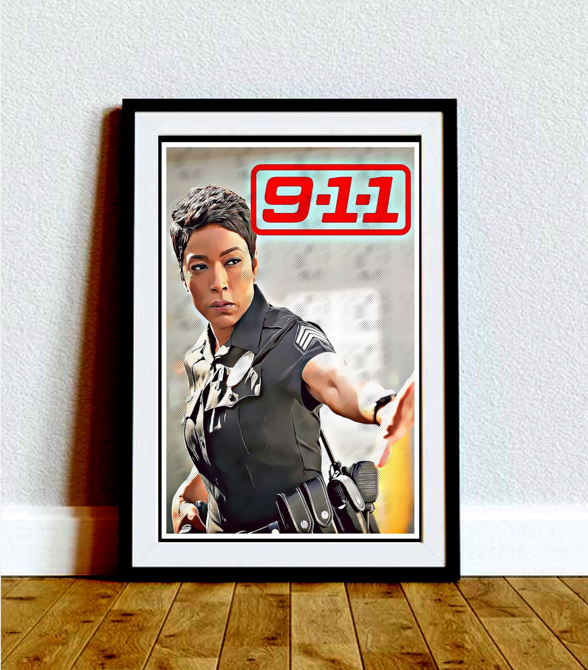 911 Emergency Cast 9-1-1 Pop Art Funky Style Athena Bobby Buck, Wall ...