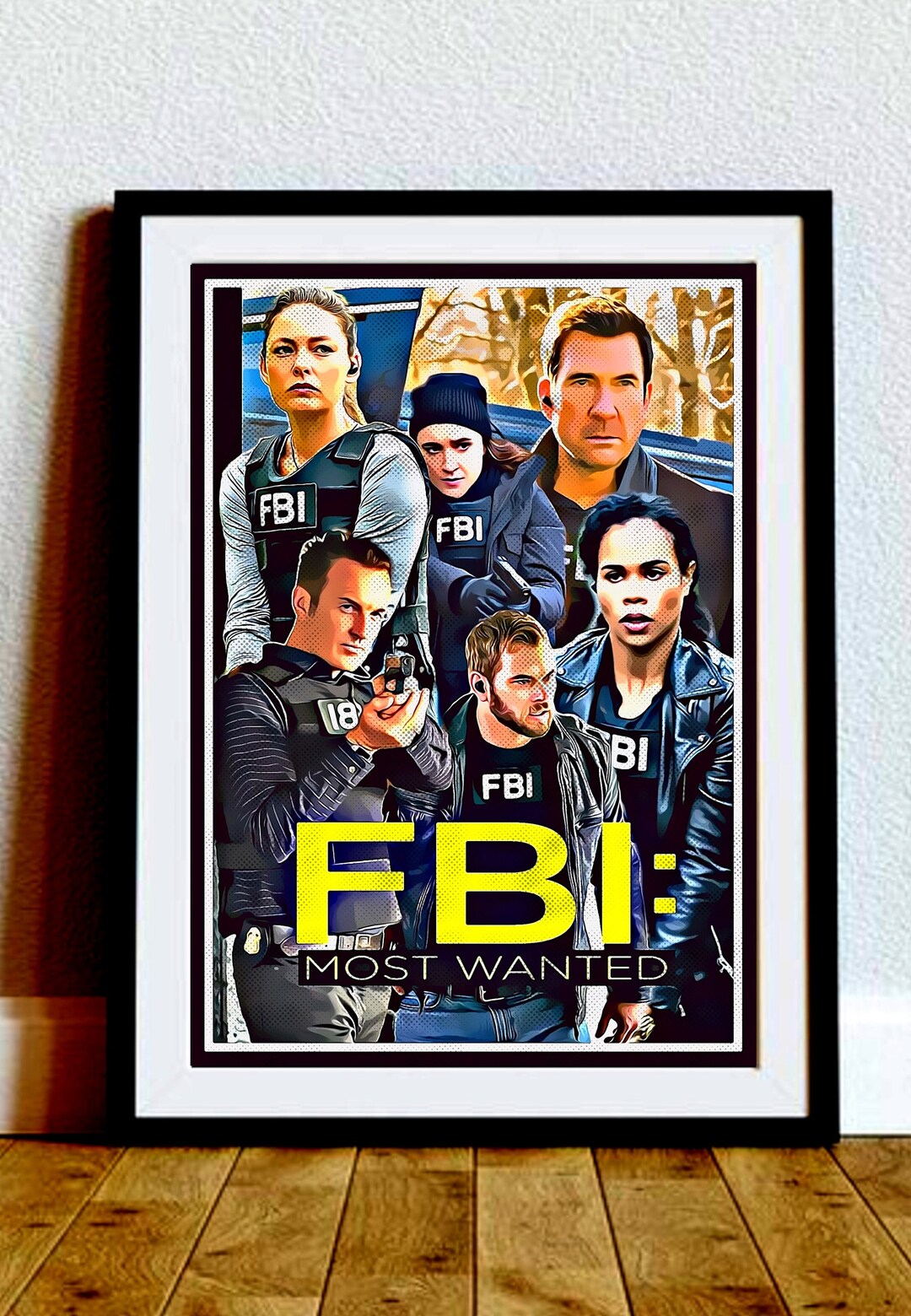 FBI: Most Wanted - Retro Pop Art Tribute Poster, Wall Decor, Gift for ...