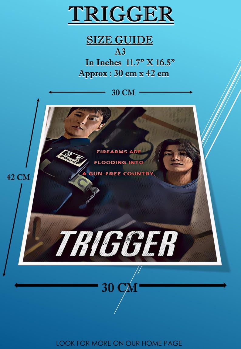 Trigger K-drama Wall Print | Korean Series Poster | Kdrama Lover Gift ...