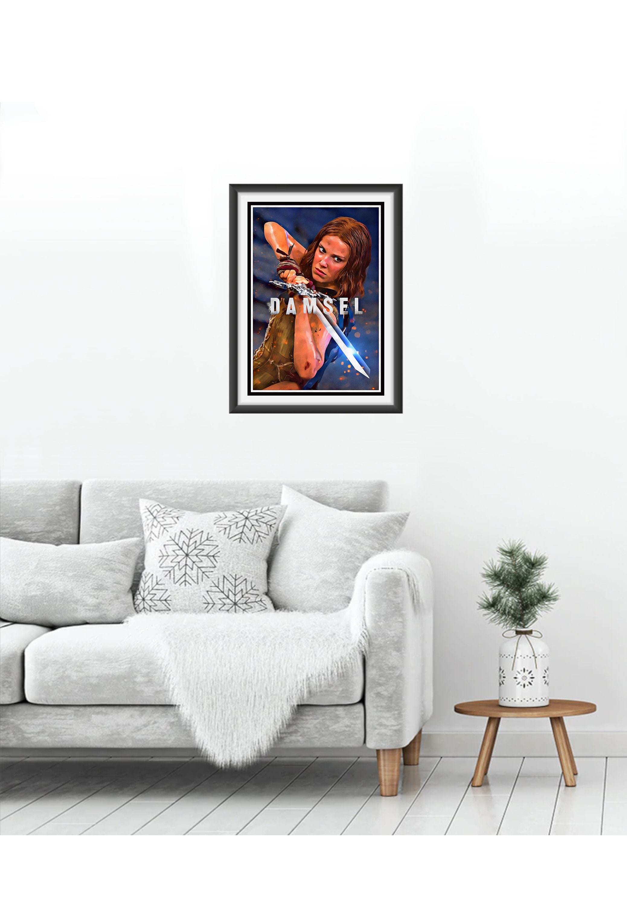 Damsel Movie Funky Pop Art Tribute Poster Unique Home Gift, Wall Decor ...