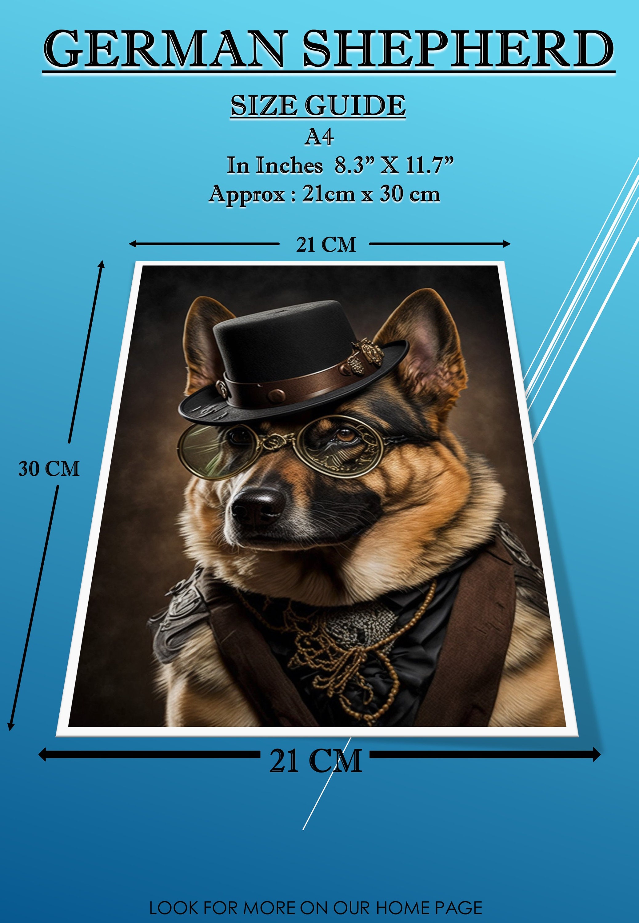 Dog Poster Wall Art DIGITAL DOWNLOAD Personalised Ready to Print on ...