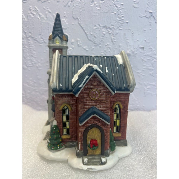 Lighted Ceramic Church - Etsy