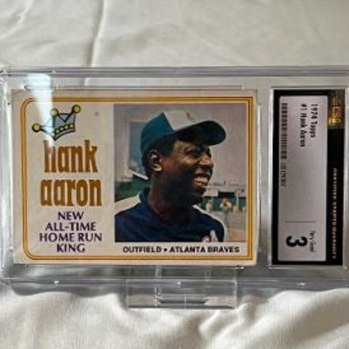 1974 Topps Hank Aaron #1 CSG 3 - Etsy