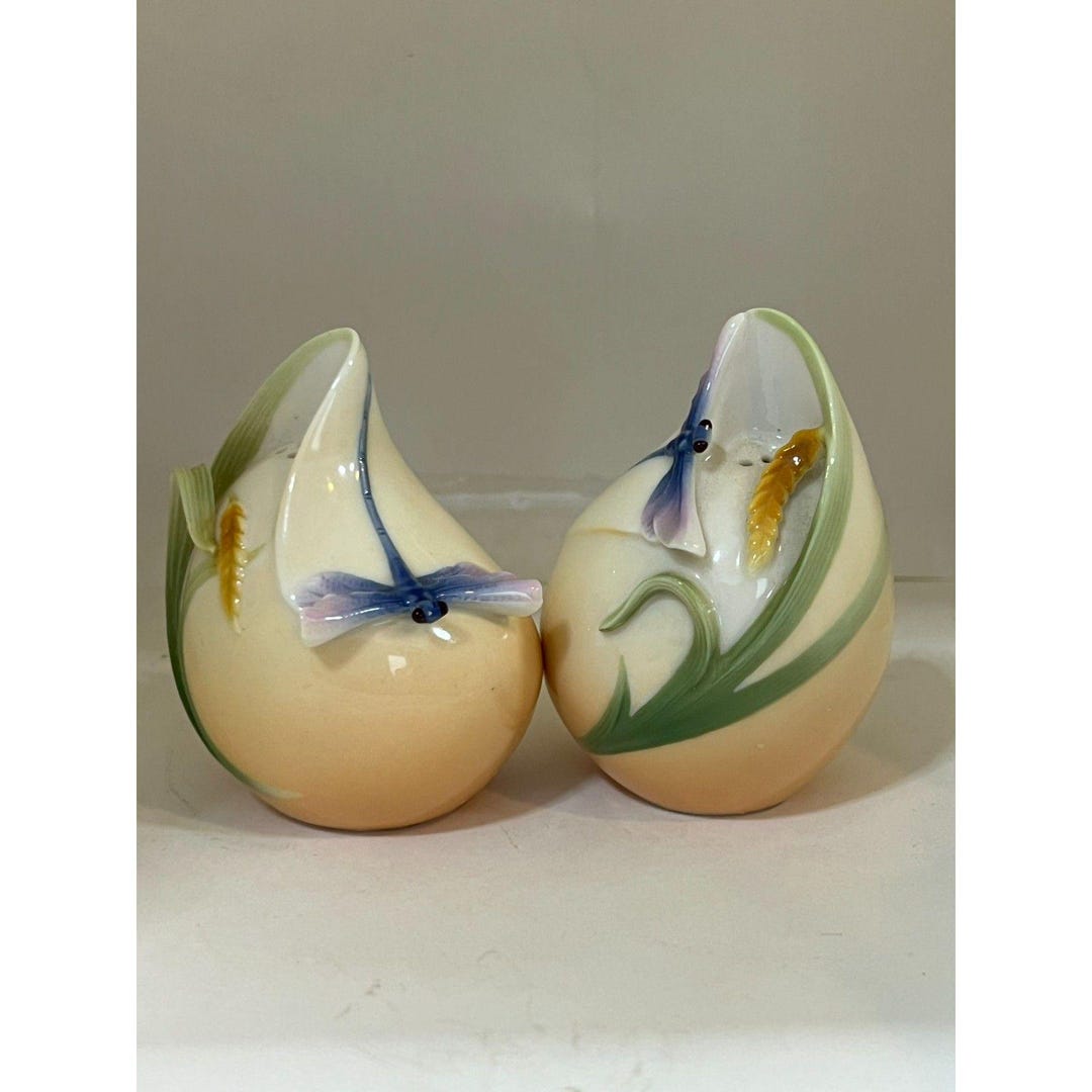 Franz Collection Dragonfly Pair Salt & Pepper FZ00599 - Etsy