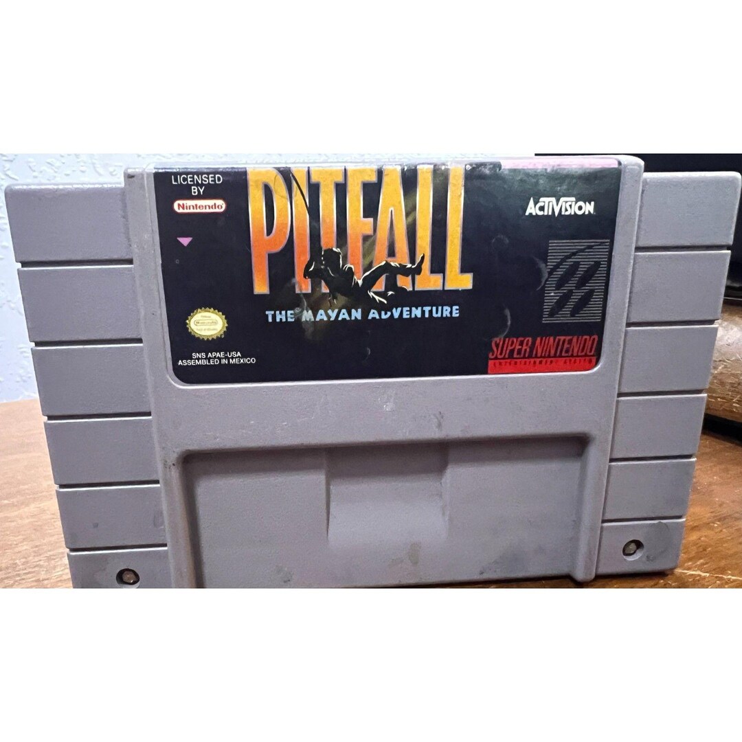 Vintage Super Nintendo Pitfall: the Mayan Adventure - Etsy
