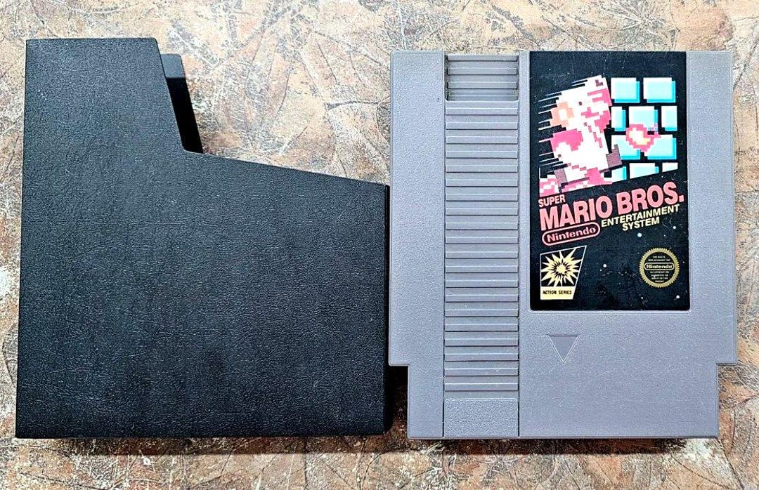 Super Mario Bros. (nintendo NES, 1985) Cartridge and Sleeve - Etsy