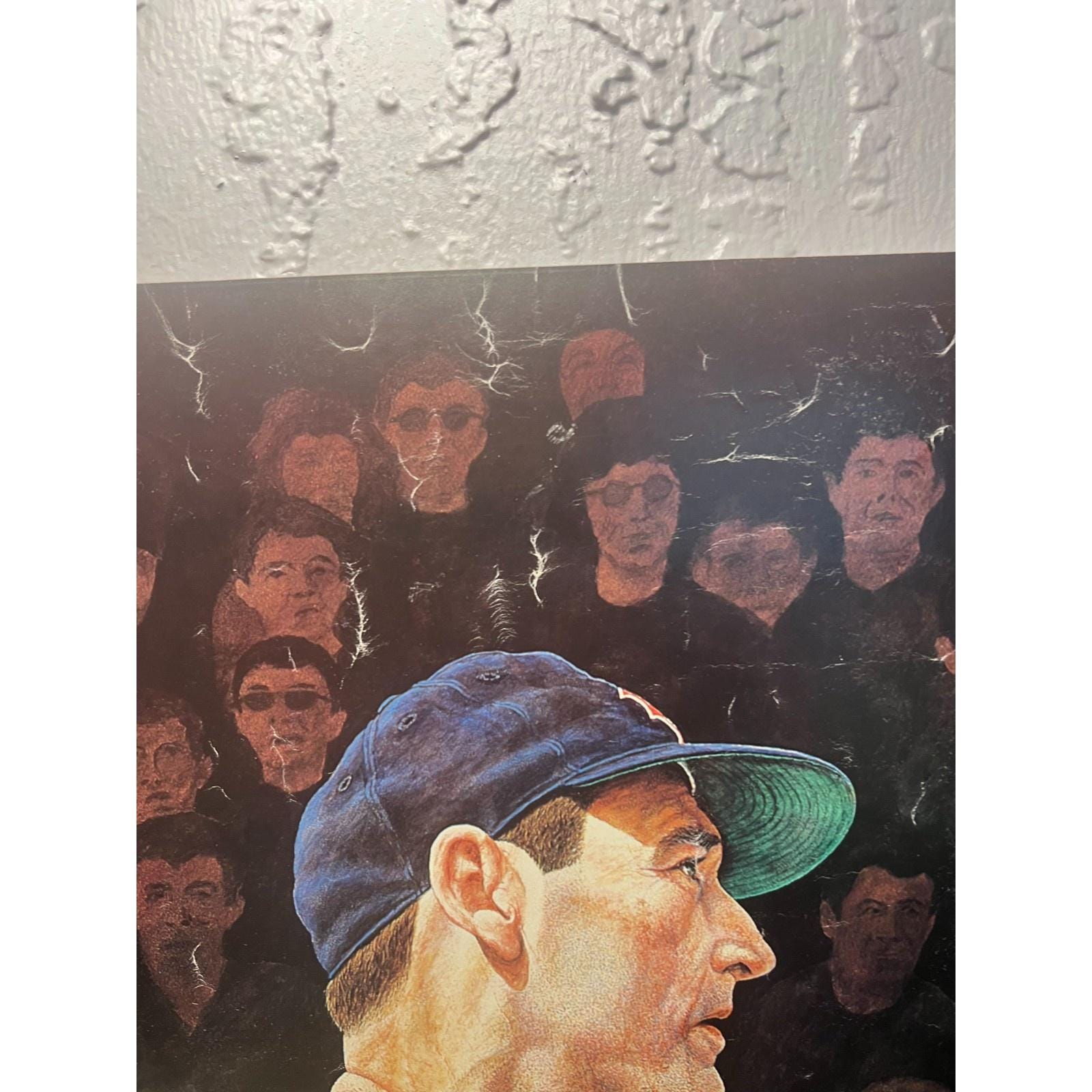 Vintage Authenticated 1985 Era Ted Williams Autographed Poster - Etsy