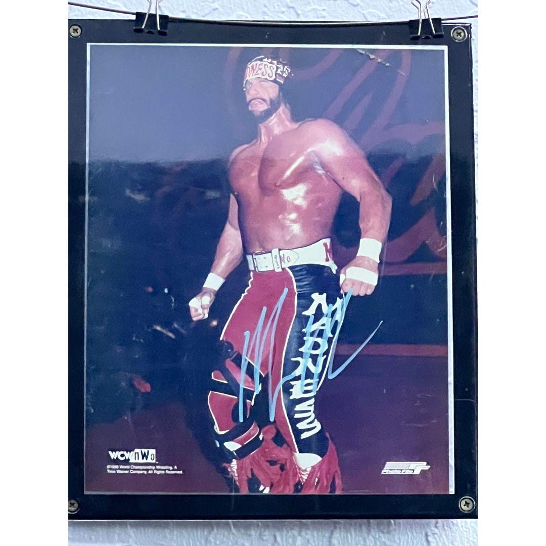 Vintage 1998 Macho Man Randy Savage Signed Color Photograph With LOA - Etsy