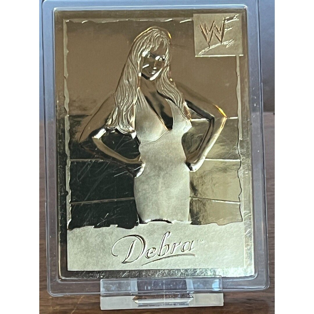 Vintage Danbury Mint 2001 WWF Wrestling 22kt Gold Card Debra - Etsy