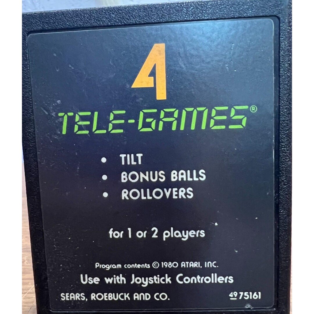 Vintage Atari 2600 4 Tele-games 1980 - Etsy