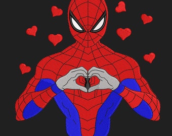 Spiderman Heart Download - Etsy