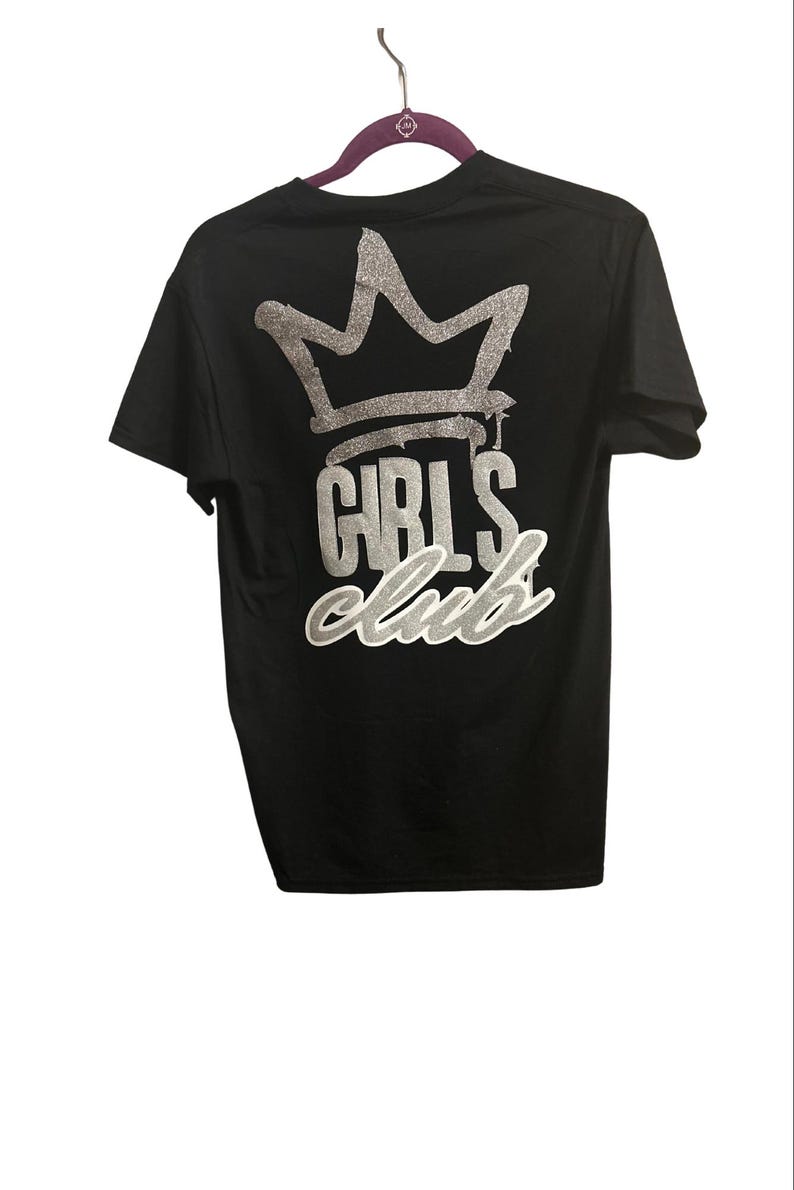 Girls Club Glitter T-shirt - Etsy