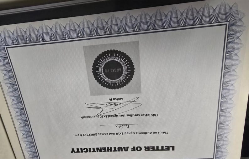 ANITA Autograph BRAZILIAN SINGER 8x10" - Etsy