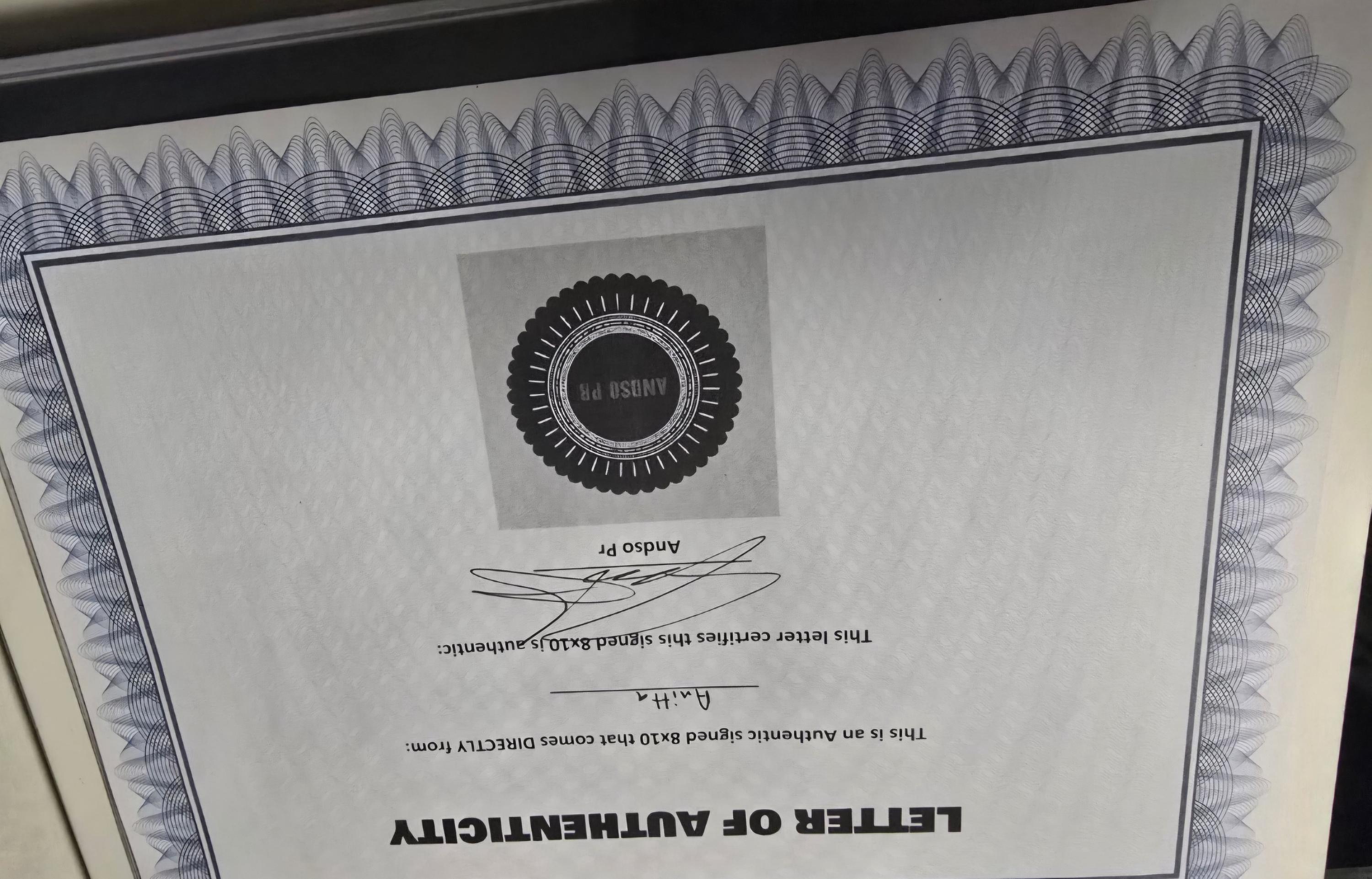 ANITA Autograph BRAZILIAN SINGER 8x10" - Etsy